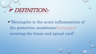 Meningitis | PPTX