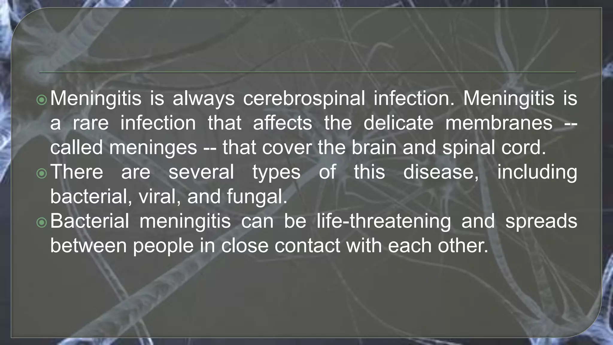 Meningitis | PPTX