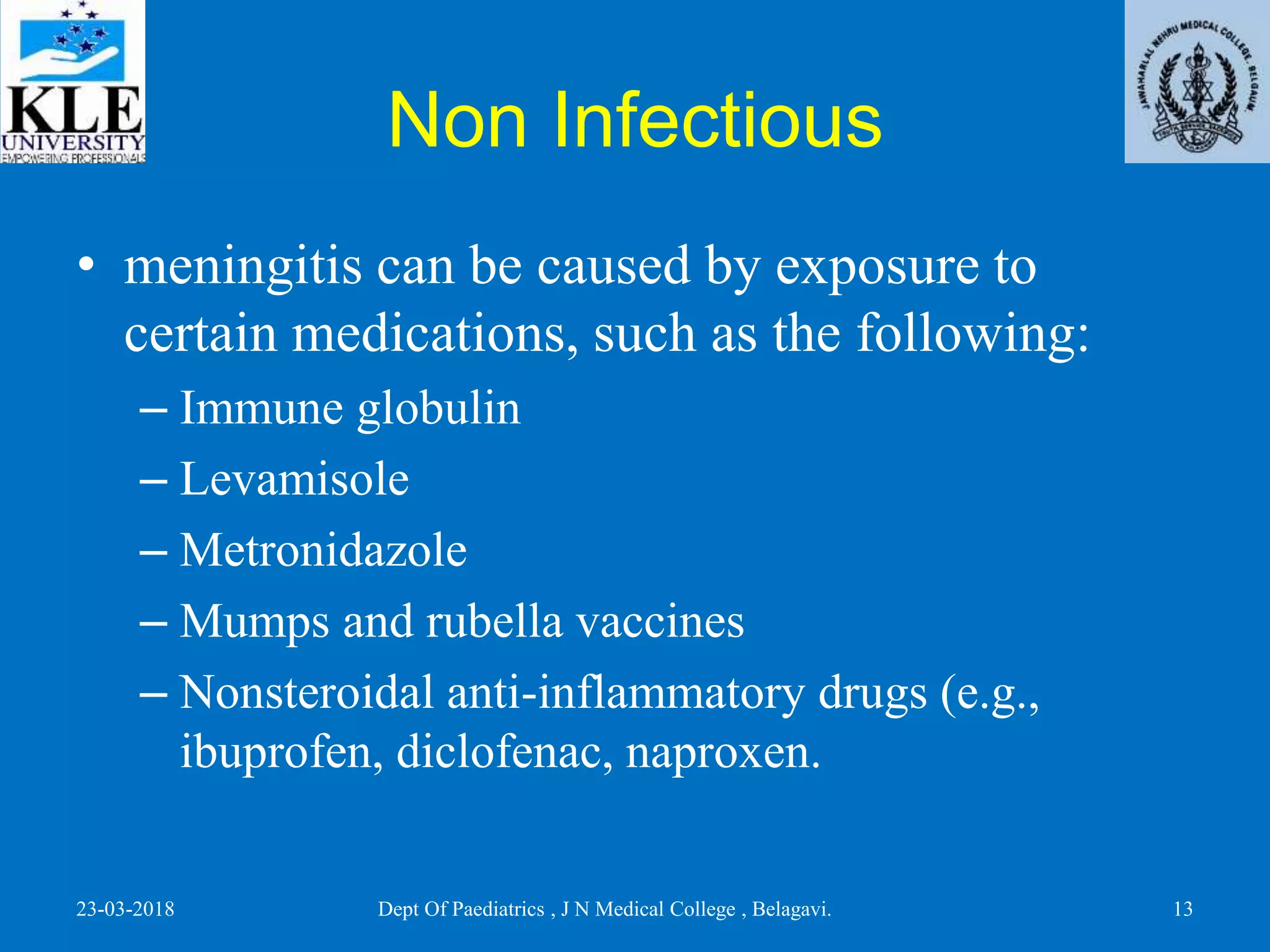 Meningitis ( Introduction , classification , Pathophysiology , clinical ...