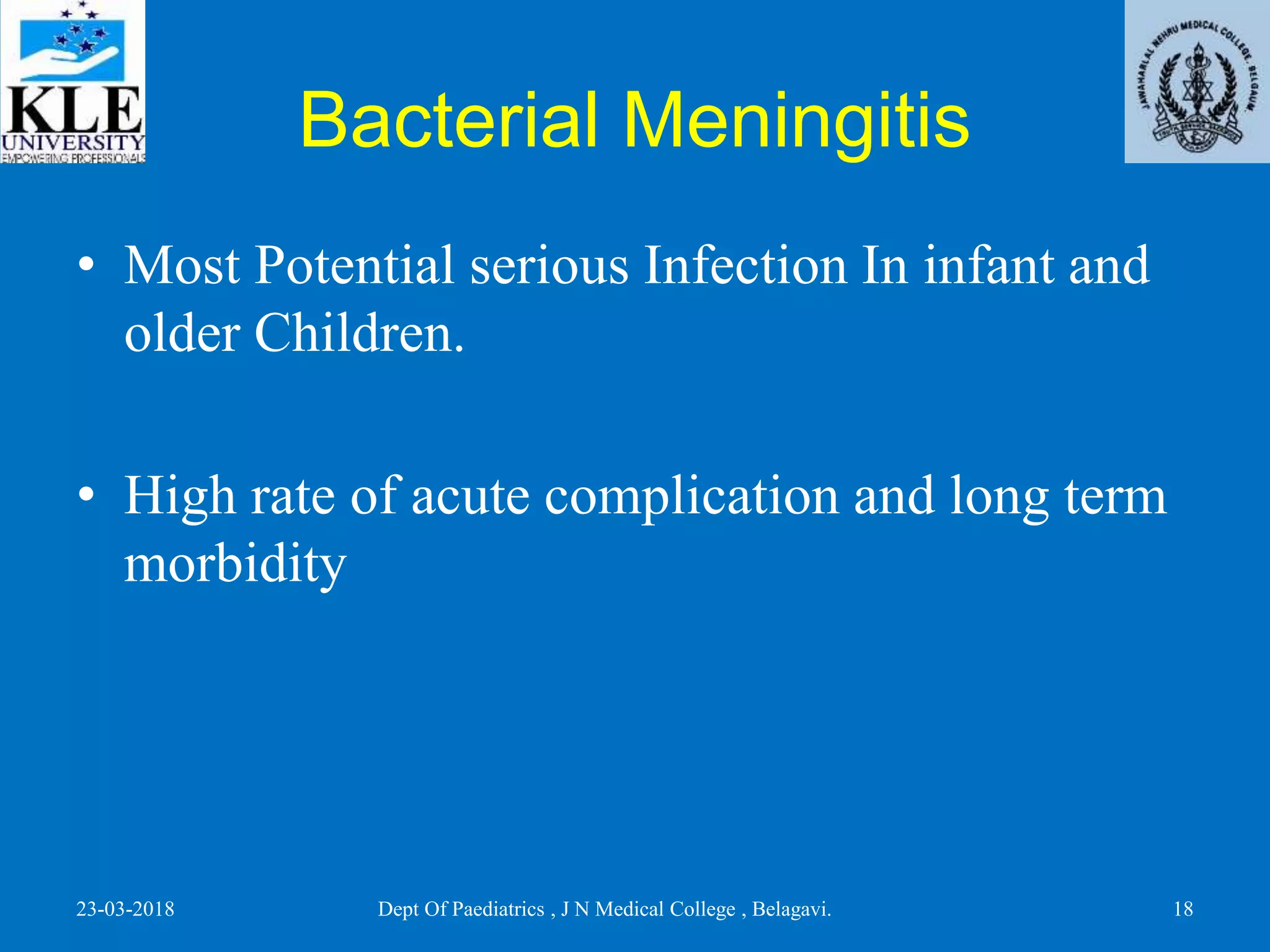 Meningitis ( Introduction , classification , Pathophysiology , clinical ...