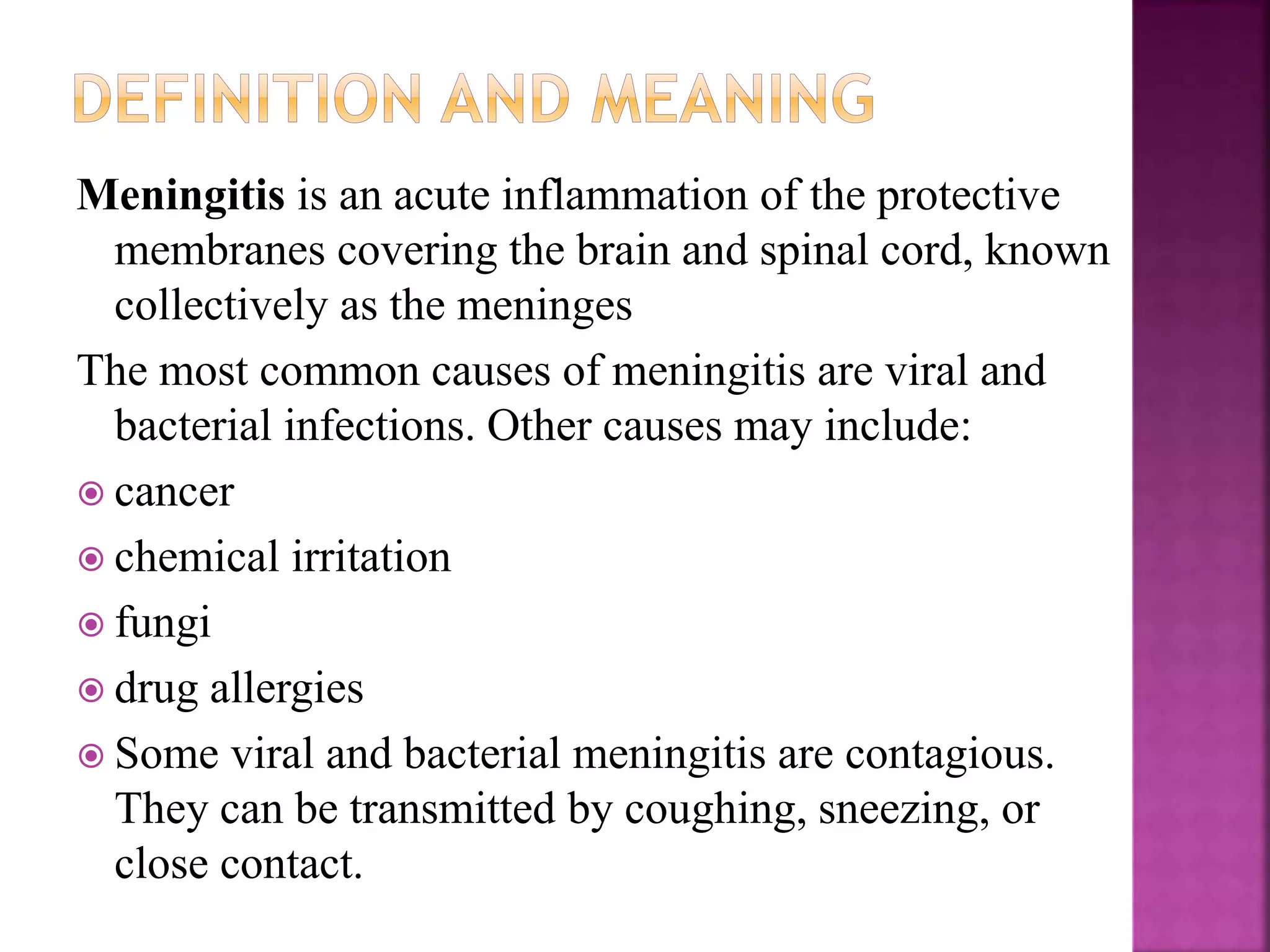 Meningitis | PPTX