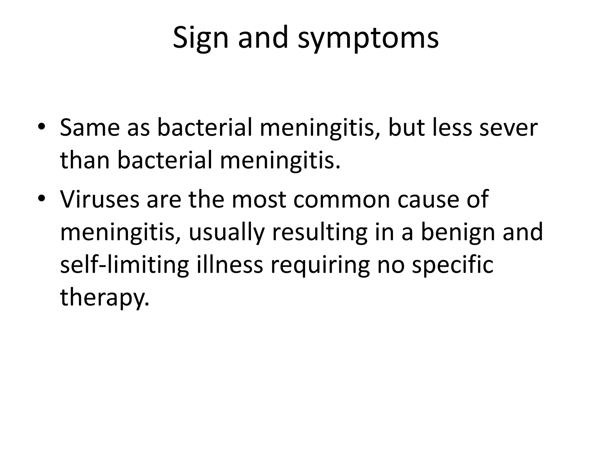 Meningitis | PPTX | Infectious Diseases | Diseases and Conditions