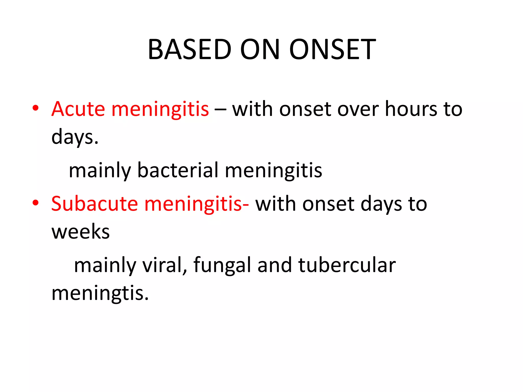 Meningitis | PPTX | Infectious Diseases | Diseases and Conditions