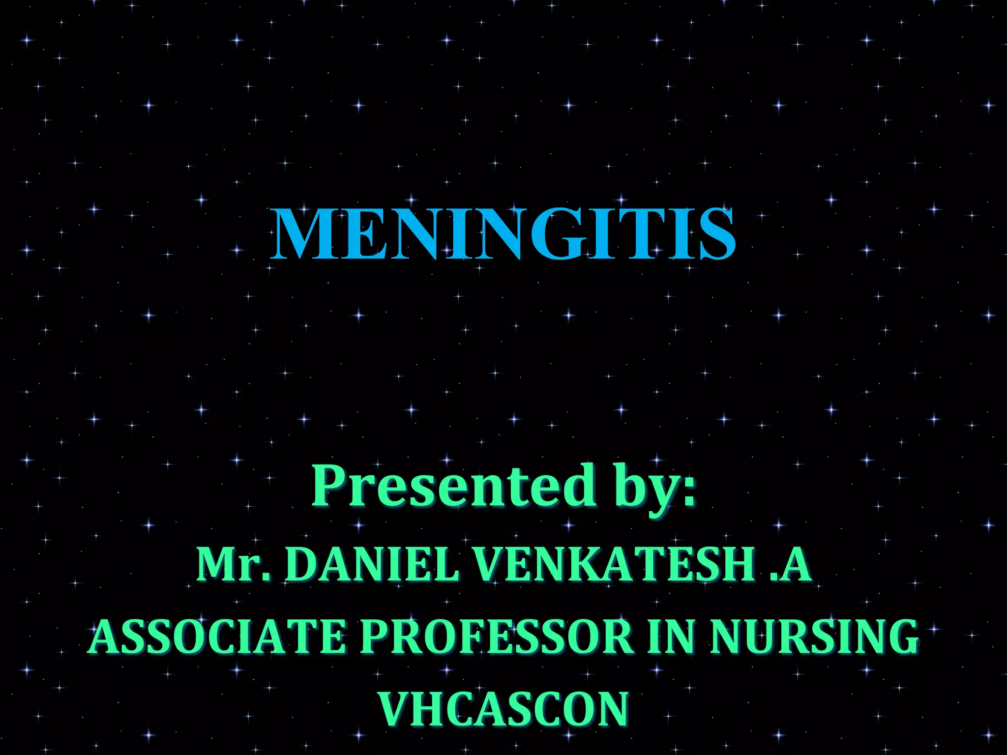 MENINGITIS | PPT