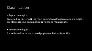 Meningitis | PPTX