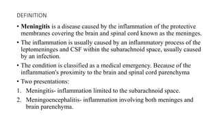 Meningitis | PPTX