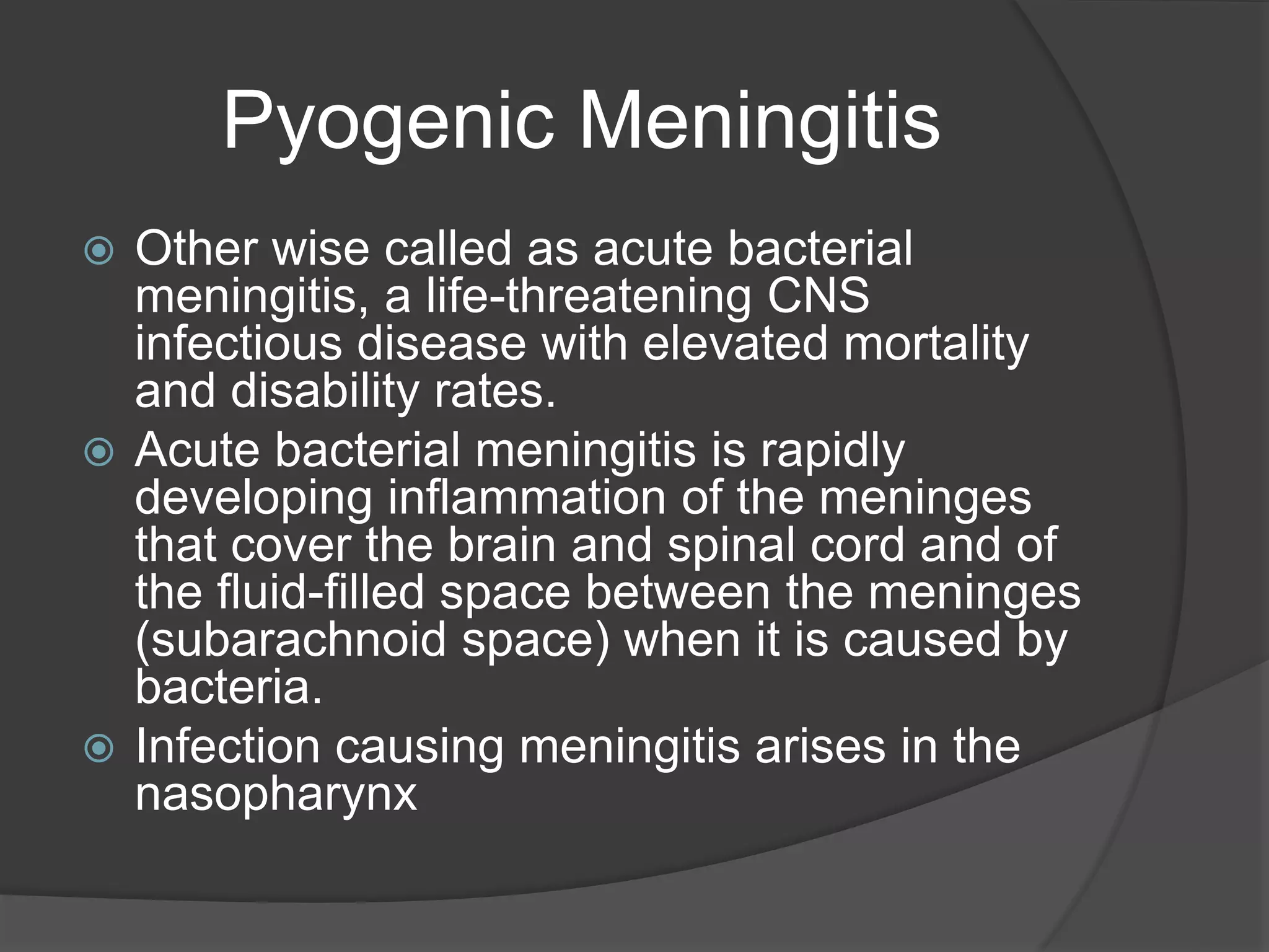Meningitis | PPTX