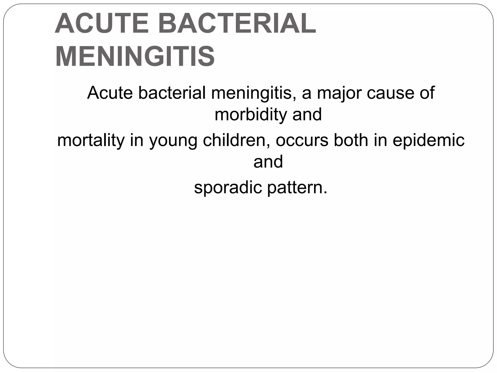 pediatrics Meningitis | PPTX