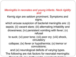 pediatrics Meningitis | PPTX