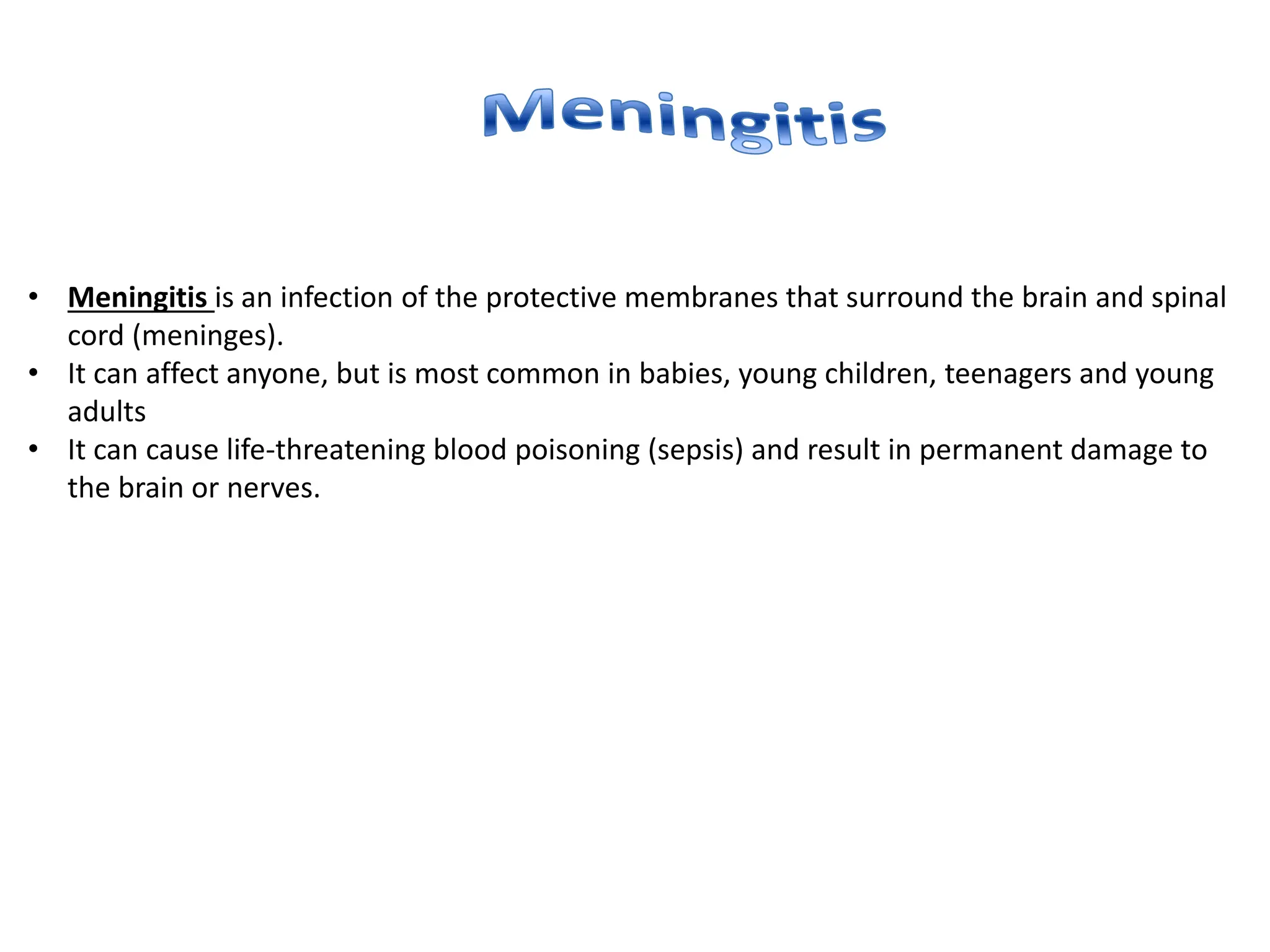 meningitis. Medical surgical nursing. pptx | PPTX