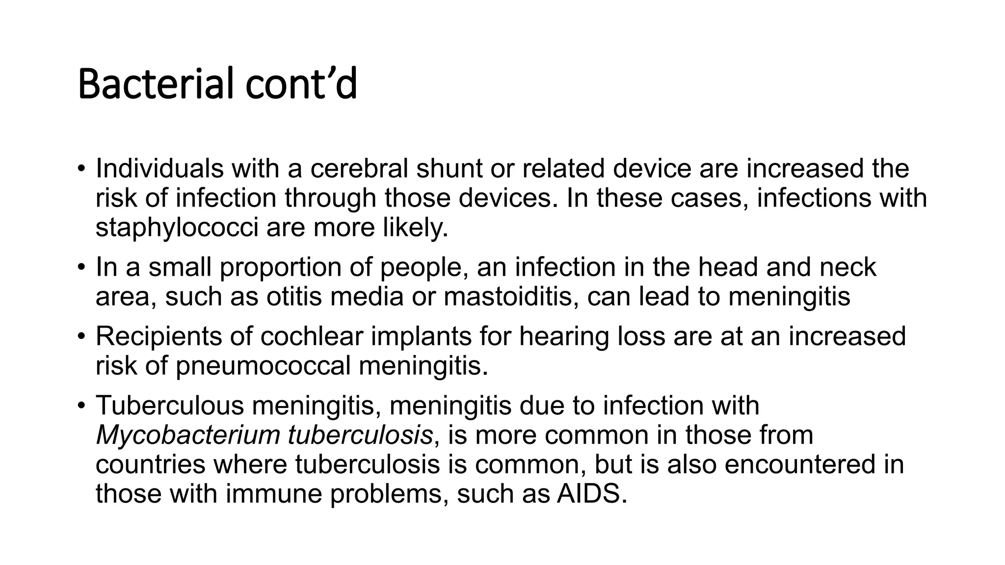 Introduction to Meningitis for Medical Students | PPTX