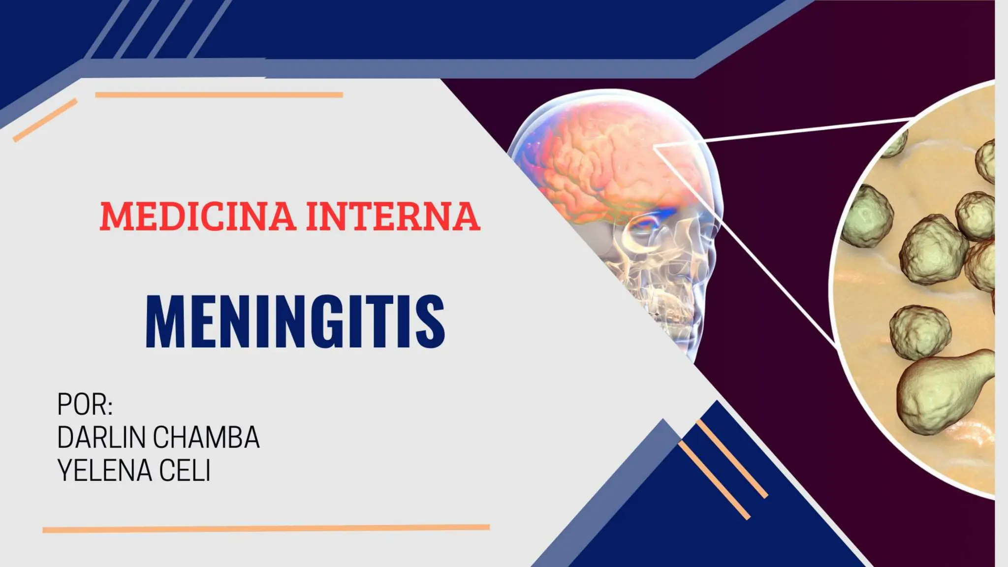 MENINGITIS AGUDA, CRONICA, BACTERIANA, PARASITARIA, TUBERCULOSA | PPTX