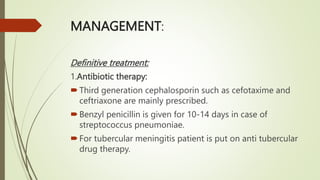 Powerpoint Presentation on Meningitis (Nursing) | PPTX