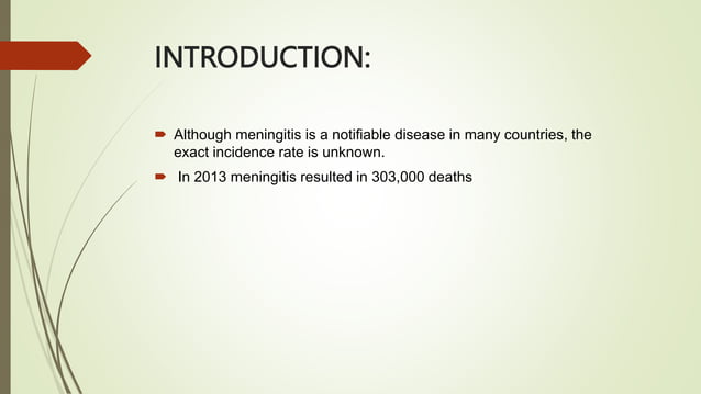Powerpoint Presentation on Meningitis (Nursing) | PPT