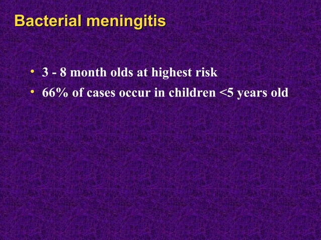 Meningitis.ppt contains information on meningitis | PPT