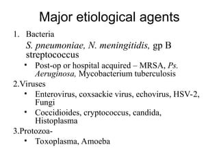 BACTERIA MENINGITIS FOR UNDERGRADUATE STUDENTS | PPT