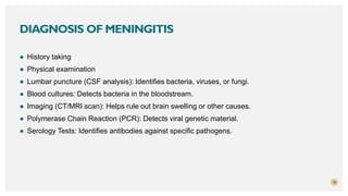 Meningitis, Introduction, Types, Pathophysiology and treatment | PDF