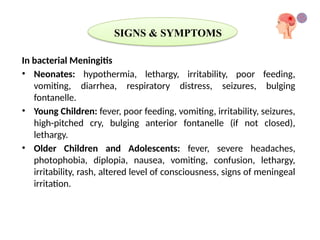 MENINGITIS: NURSING MANAGEMENT, BACTERIAL MENINGITIS, VIRAL MENINGITIS.pptx