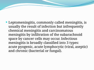 Meningitis.pptx for medical and paramedical students | PPTX