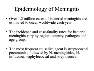 Meningitis-risk factors, causes and management | PPTX