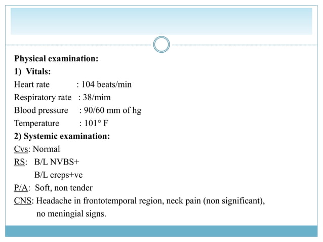 Meningitis case presentation | PPTX