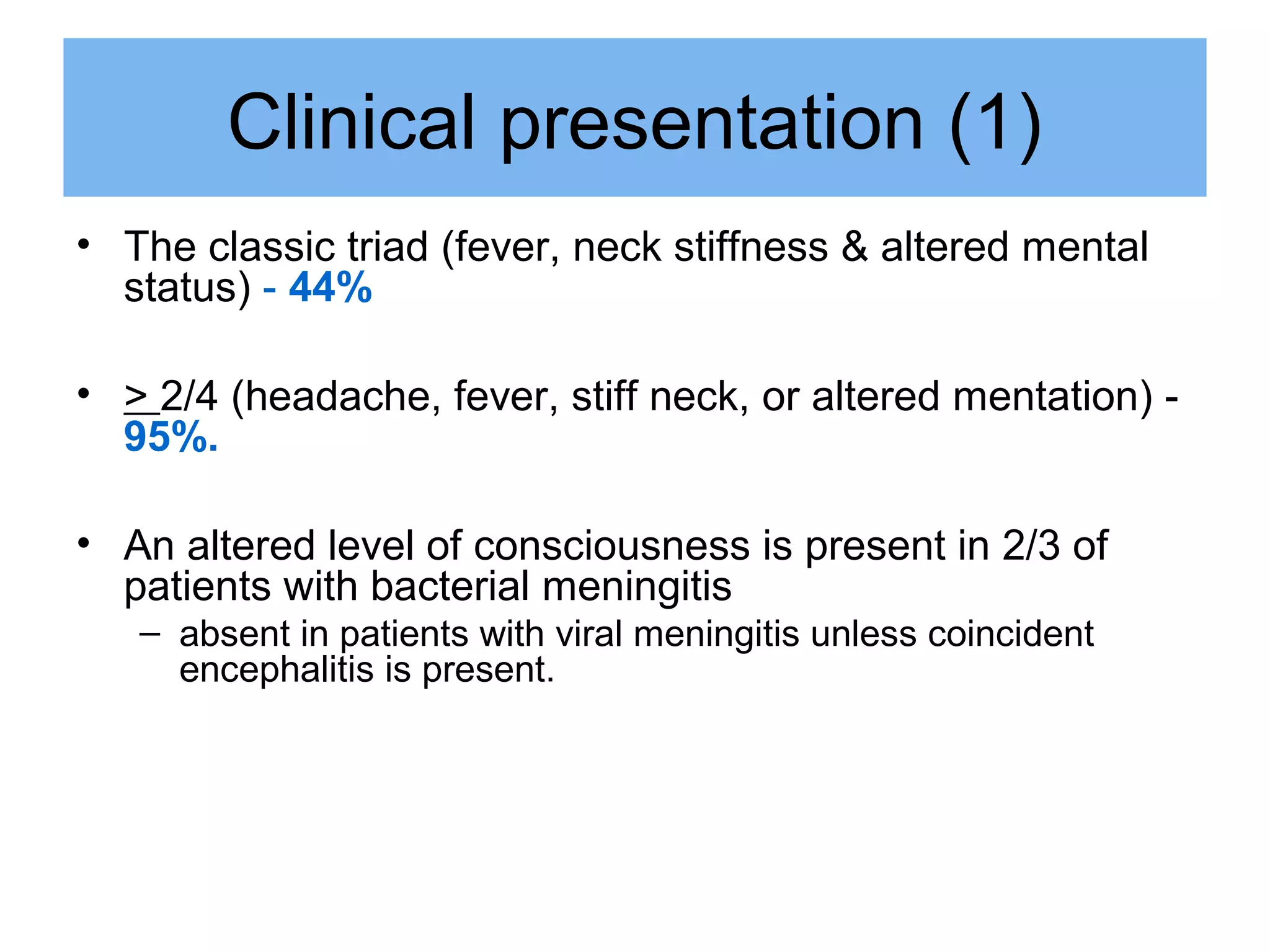 Meningitis and Encephalitis | PPT