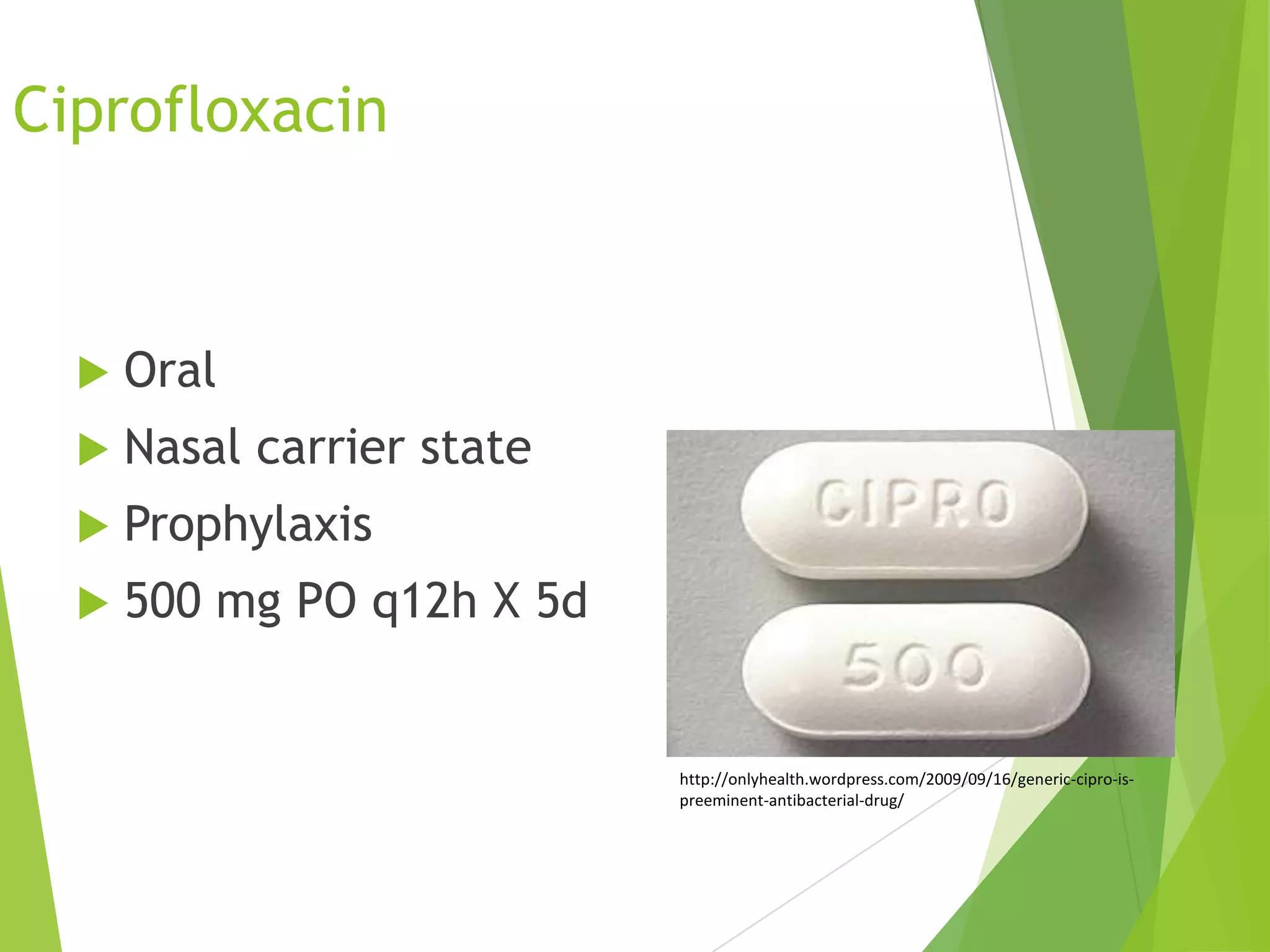 Meningitis antibiotics mechanism of action | PPT