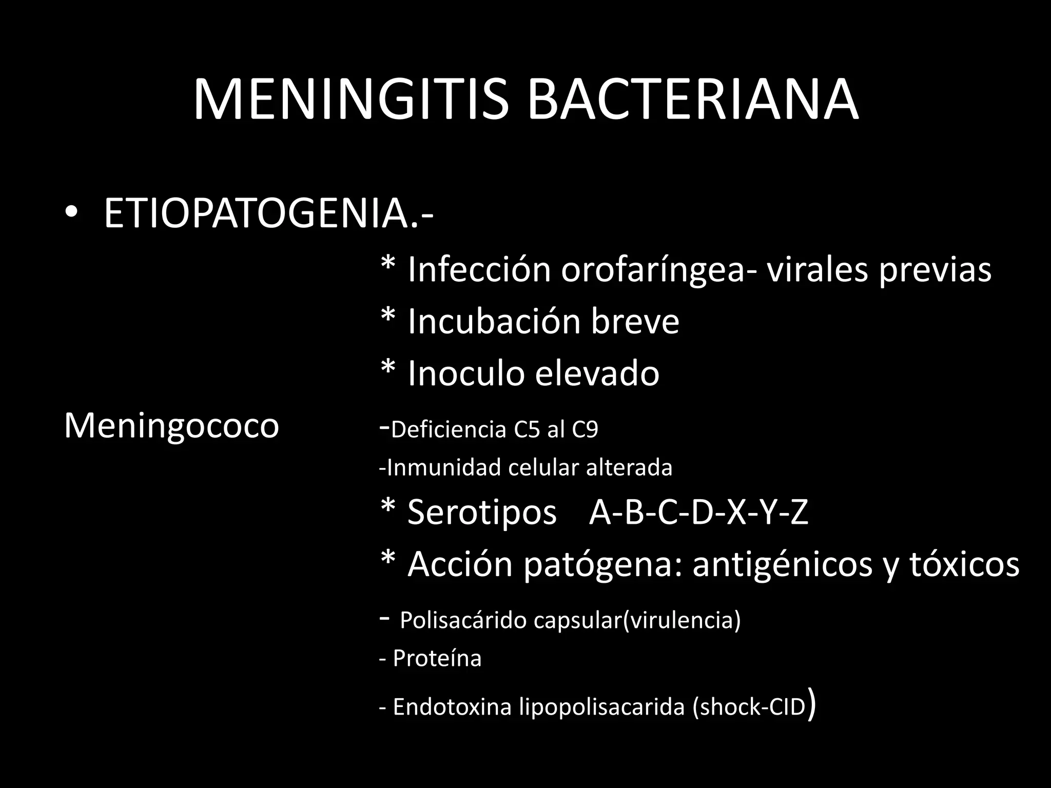 Meningitis bacteriana | PPTX