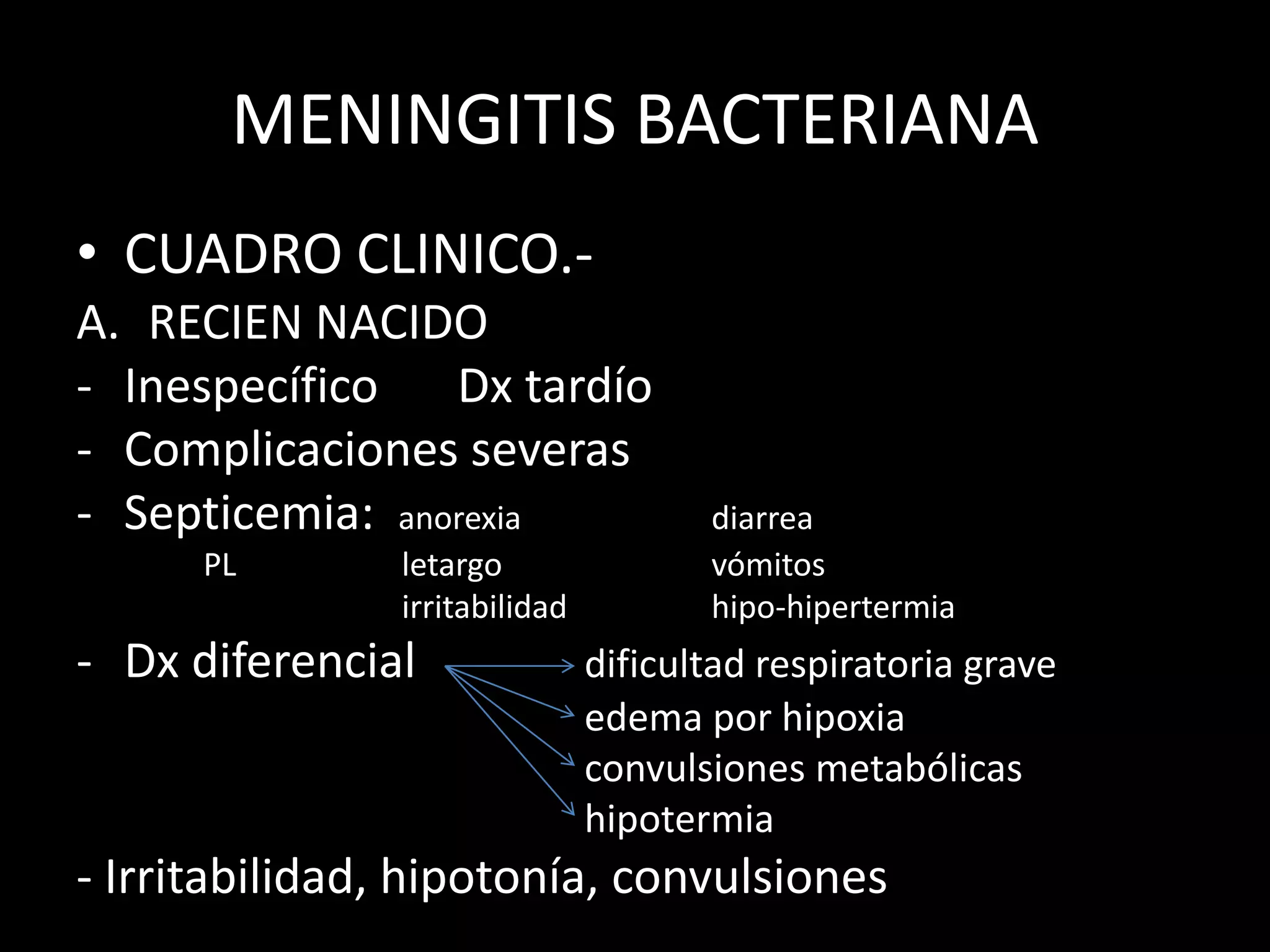 Meningitis bacteriana | PPTX