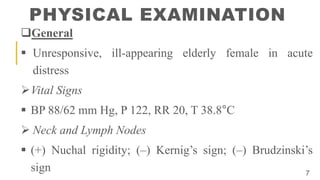 Clinical Cases Study for Meningitis | PPTX
