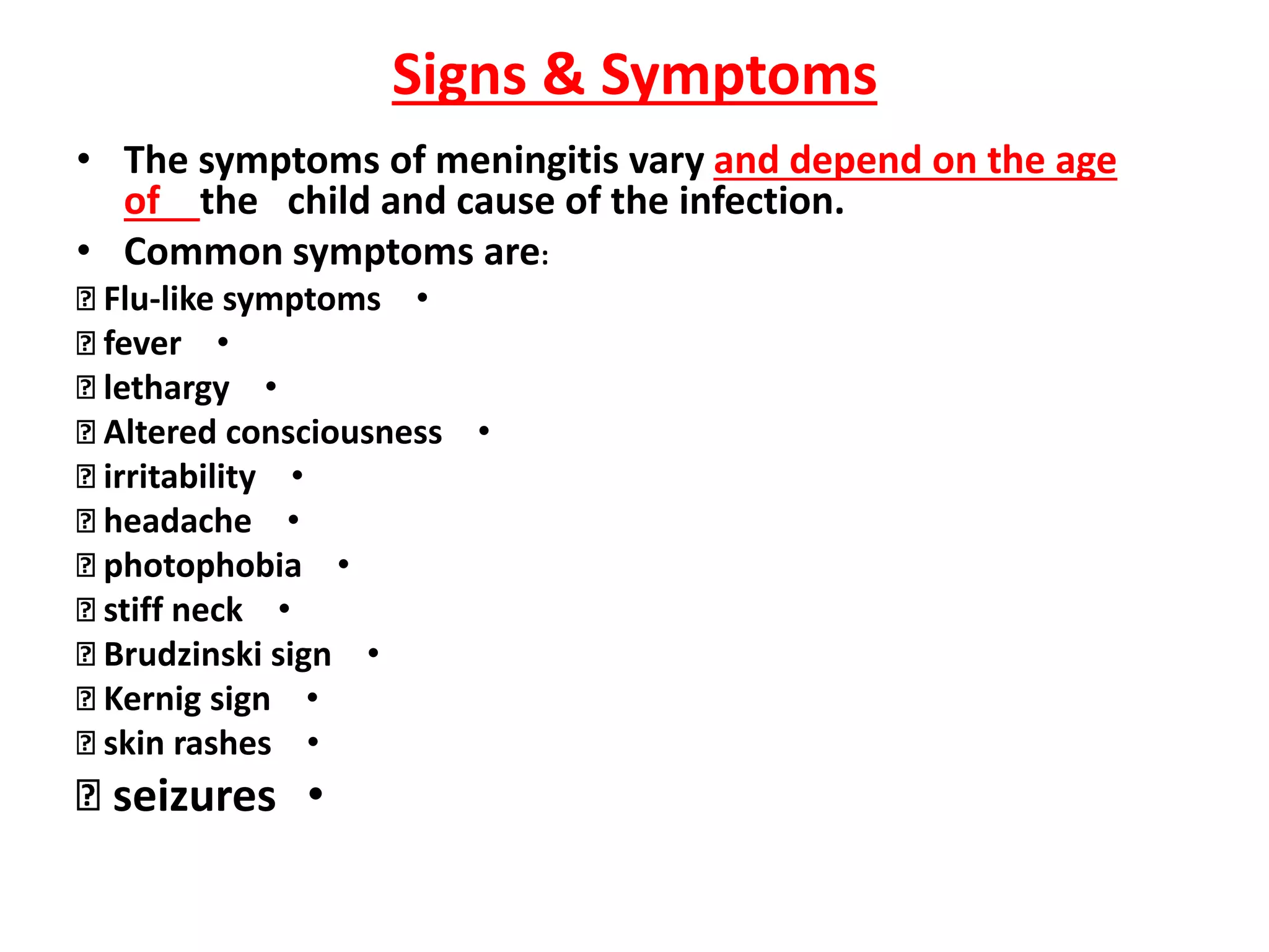 Meningitis in children | PPTX