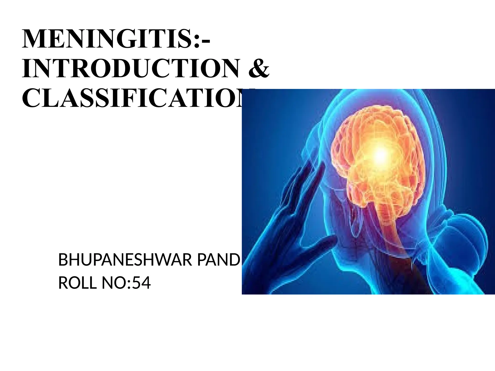 meningitis definition, clinical features intro.ppt