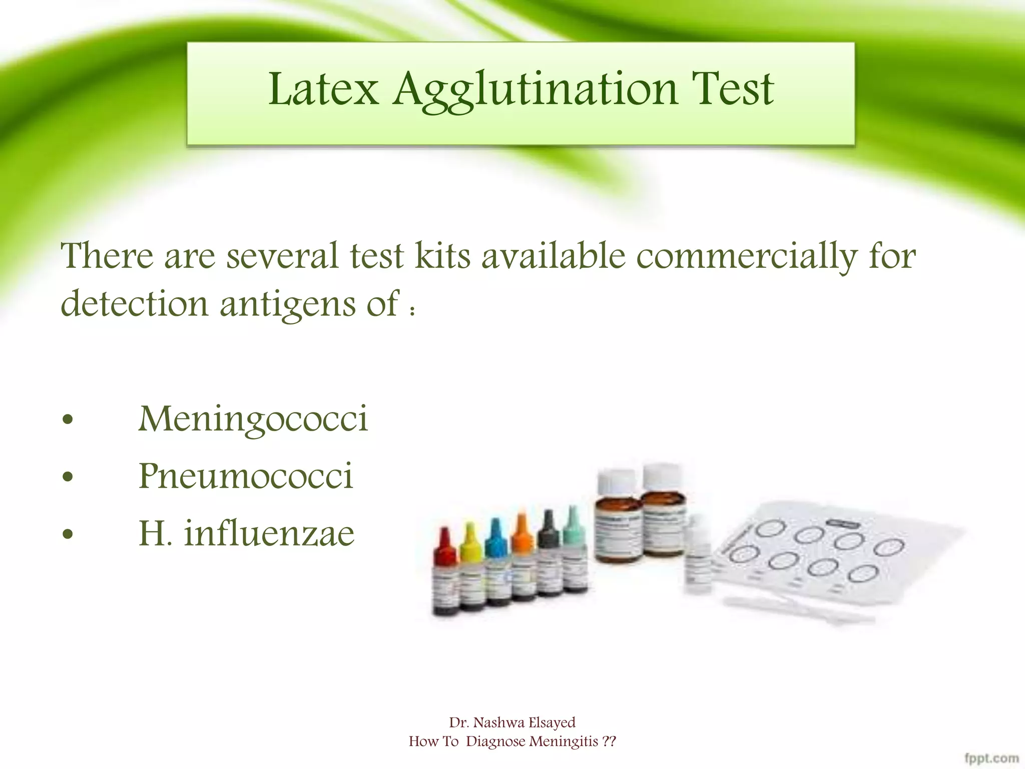 How to Diagnose Meningitis in the Lab ? | PPTX
