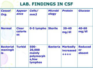 Meningitis ppt | PPTX
