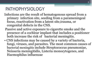 Meningitis ppt | PPTX | Infectious Diseases | Diseases and Conditions
