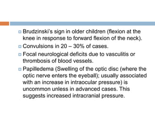 Meningitis presentation | PPTX