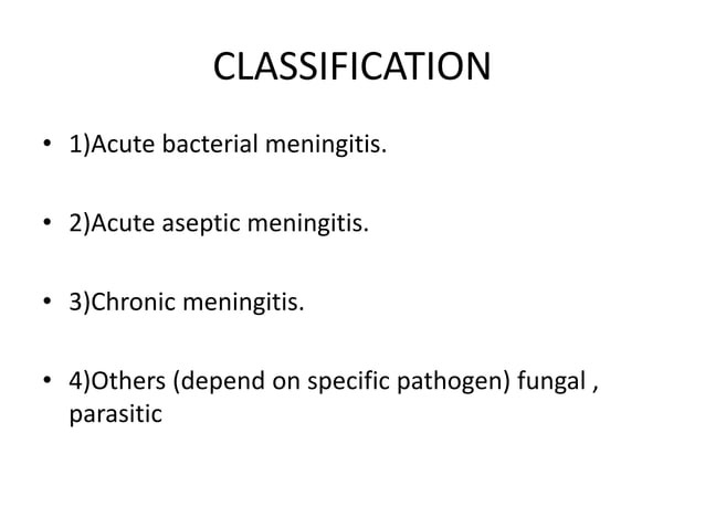 Meningitis - Acute and Chronic | PPTX