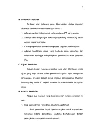 Meningkatkan prestasi belajar melalui pembelajaran quantum teaching | DOCX