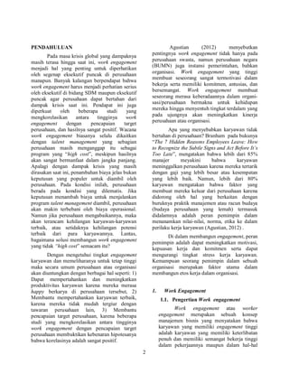 Meningkatkan work engagement melalui gaya kepemimpinan | PDF