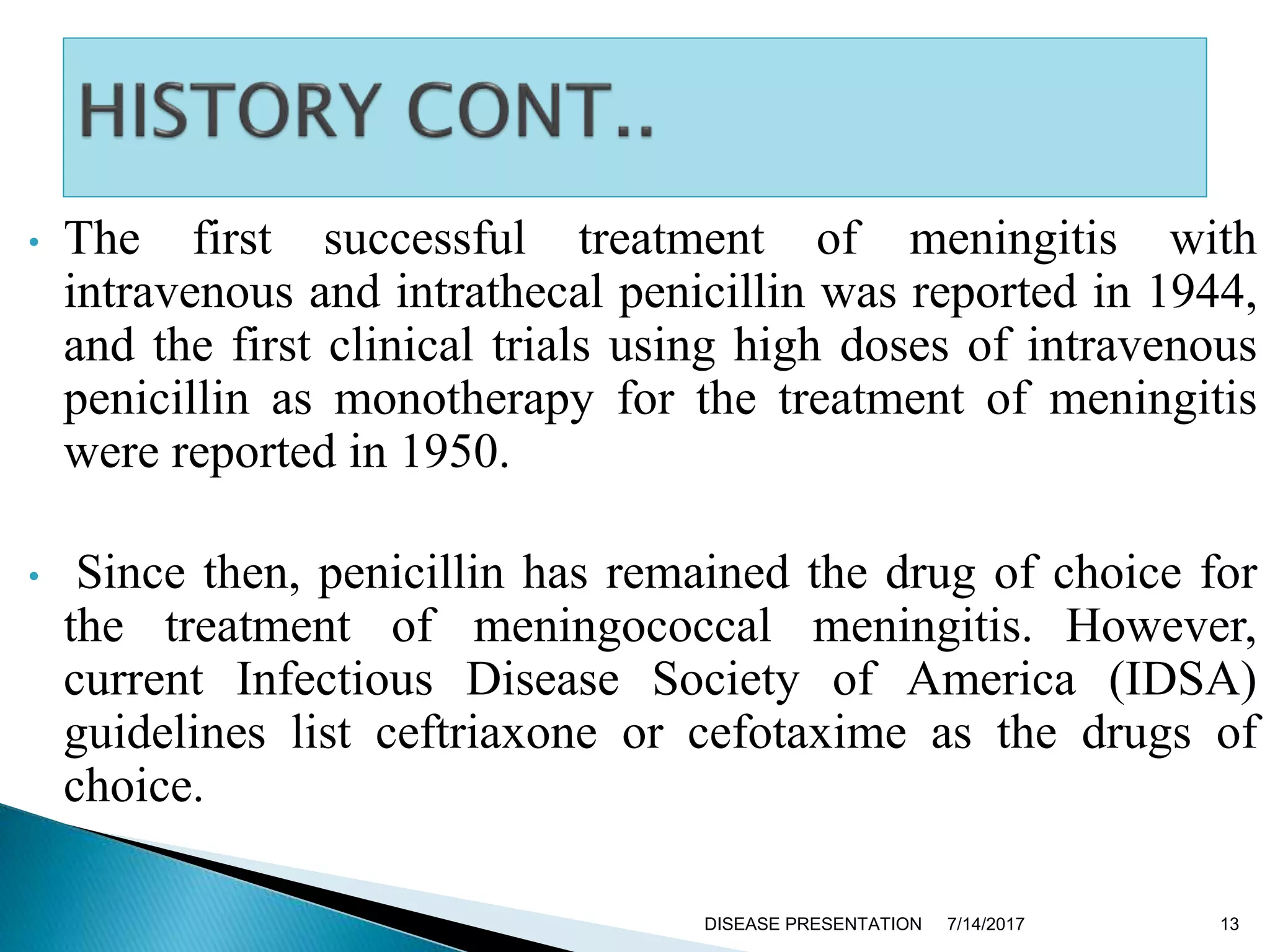 Meningococal menengitis presentation | PPTX