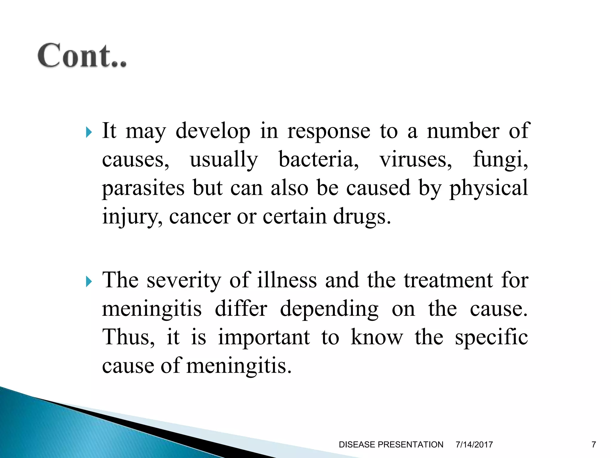 Meningococal menengitis presentation | PPTX