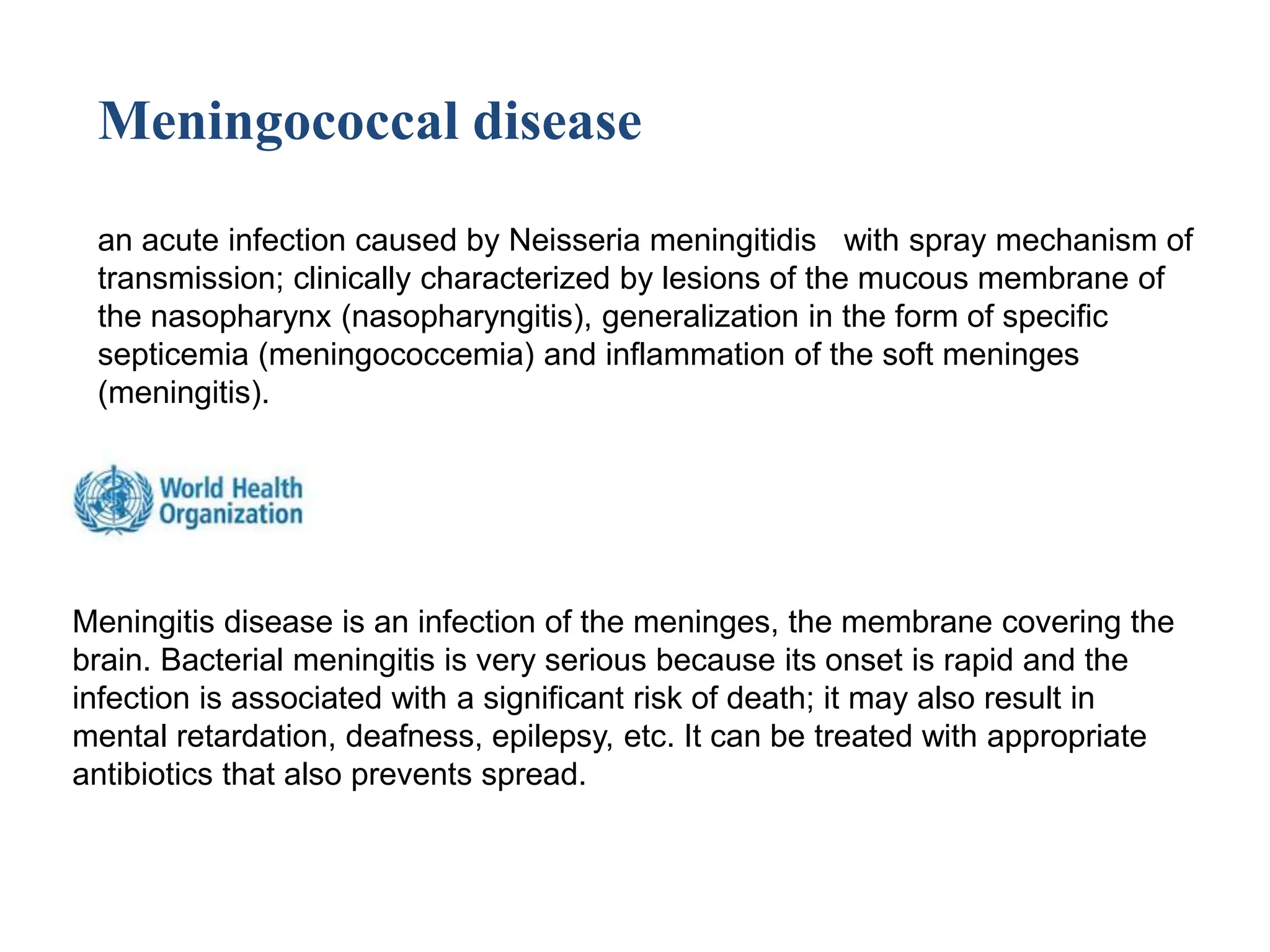 Meningococcal Disease_осн for students ppt | PPT
