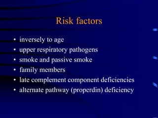 Meningococcal infection | PPTX