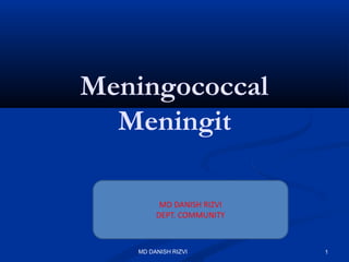 Meningo coccal meningitis | PPTX