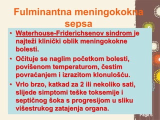 Meningokokna sepsa | PPT