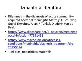 Meningokoku infekcija | PPTX