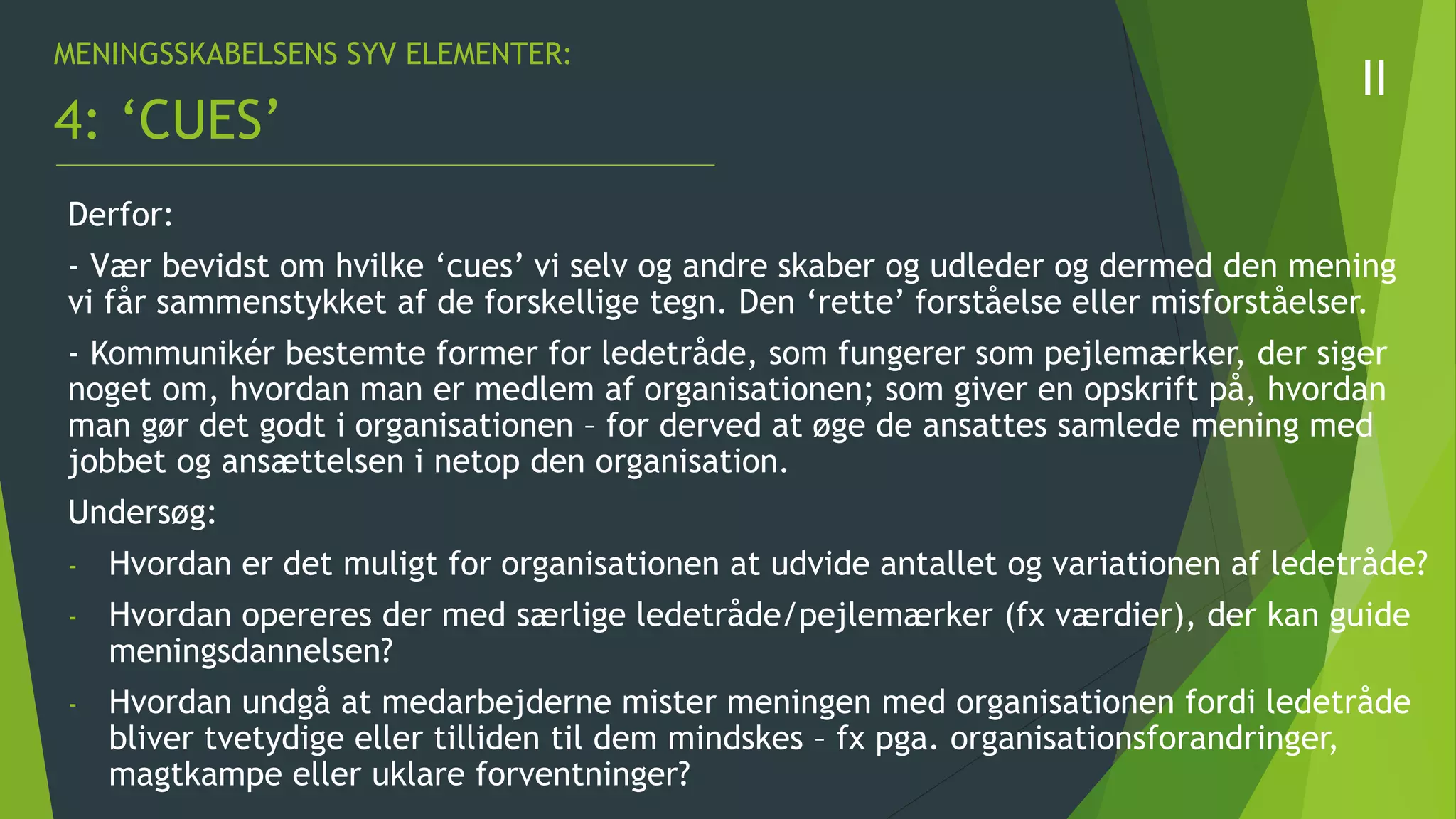 Meningsskabende processer (Weick) | PPTX