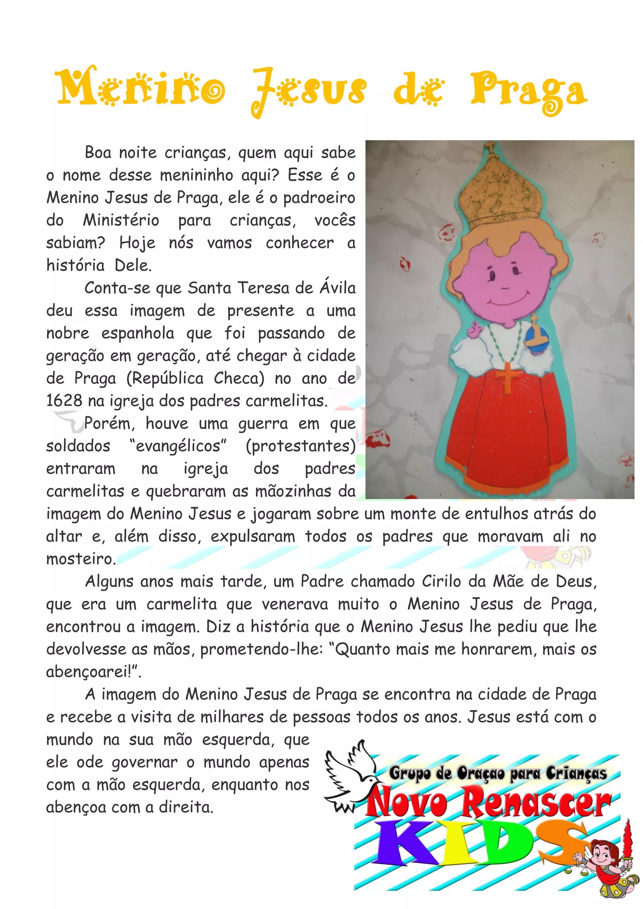 Menino jesus de praga | PDF