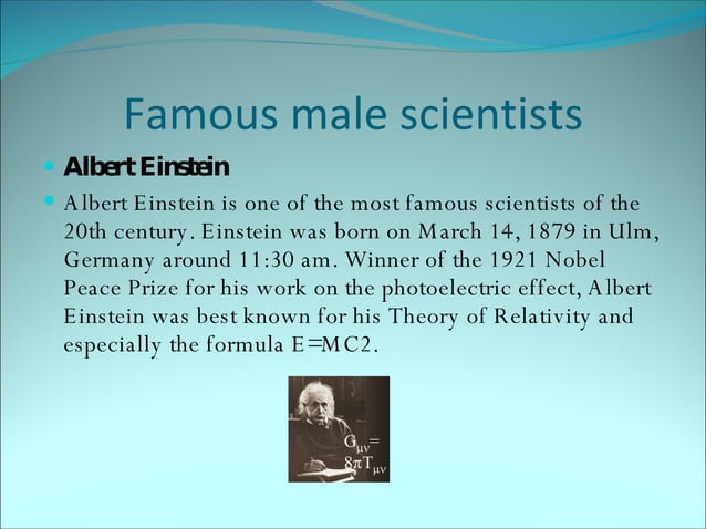 Men In Science Webquest 2 | PPT