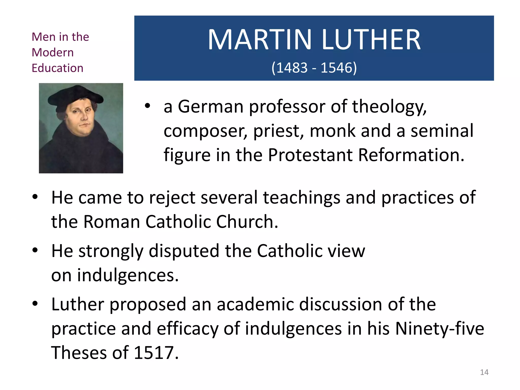 Men in the modern education period | PDF